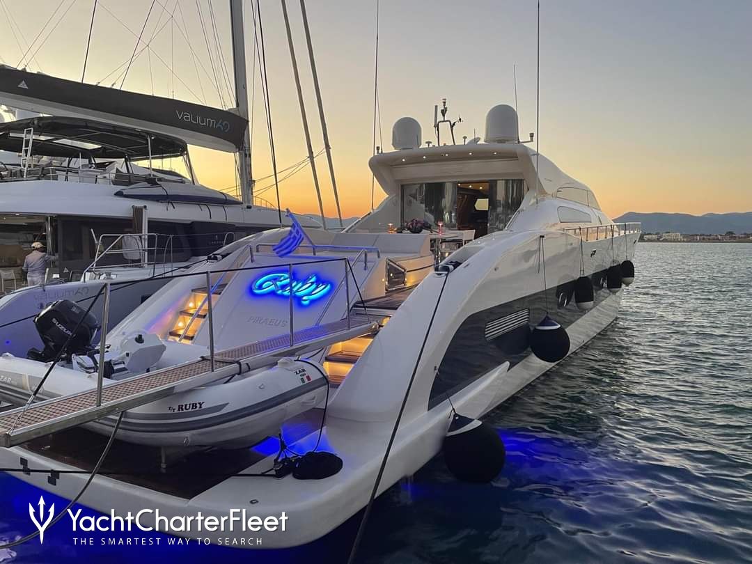 RUBY Yacht Photos - 27m Luxury Motor Yacht for Charter
