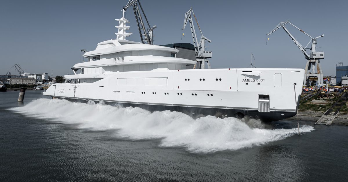 Amels 8001 makes a splash following successful launch | YachtCharterFleet
