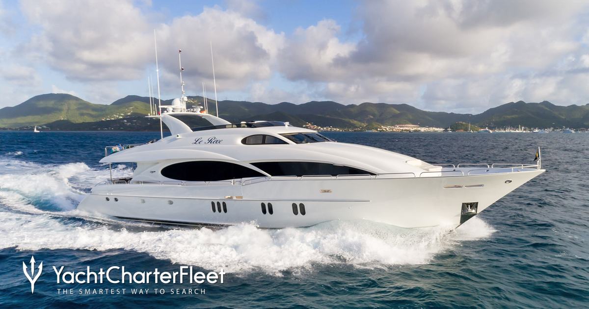 LE REVE Yacht Layout / General Arrangement Plans - 34m Lazzara Yachts ...