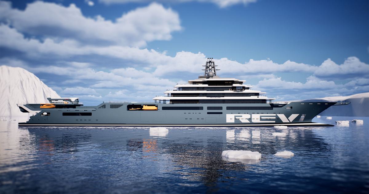 195M superyacht REV OCEAN on the move: The world's largest yacht for charter embarks on sea ...