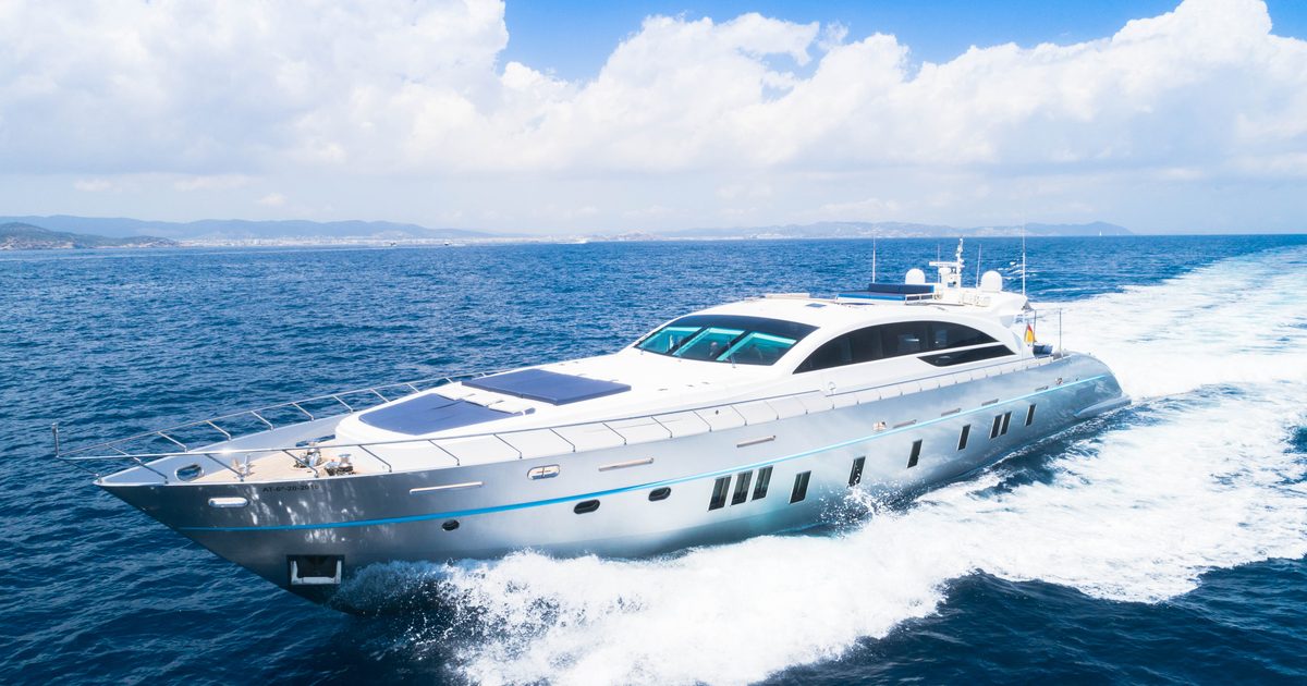 36m motor yacht BLUE JAY now available to charter in Ibiza ...