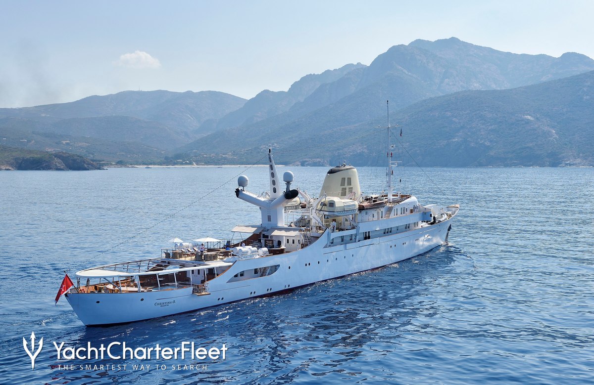 CHRISTINA O Yacht Photos - 99m Luxury Motor Yacht for Charter