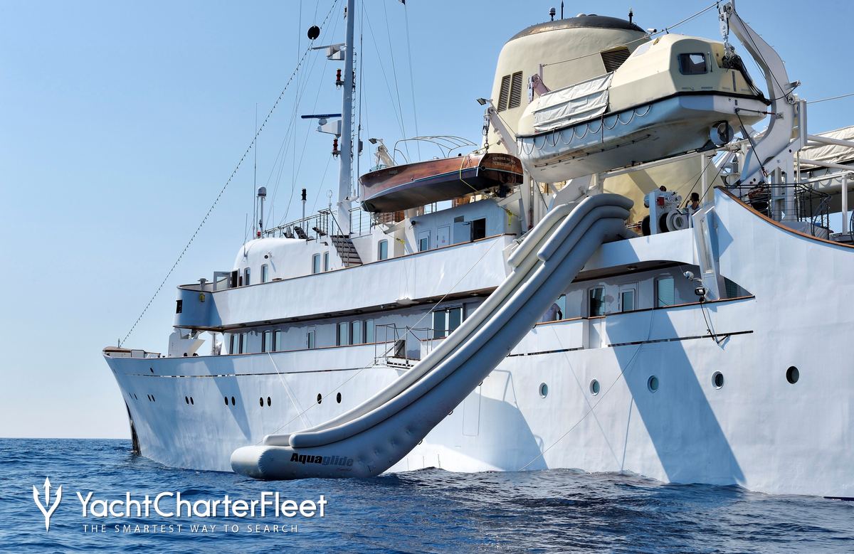 CHRISTINA O Yacht Photos - 99m Luxury Motor Yacht for Charter