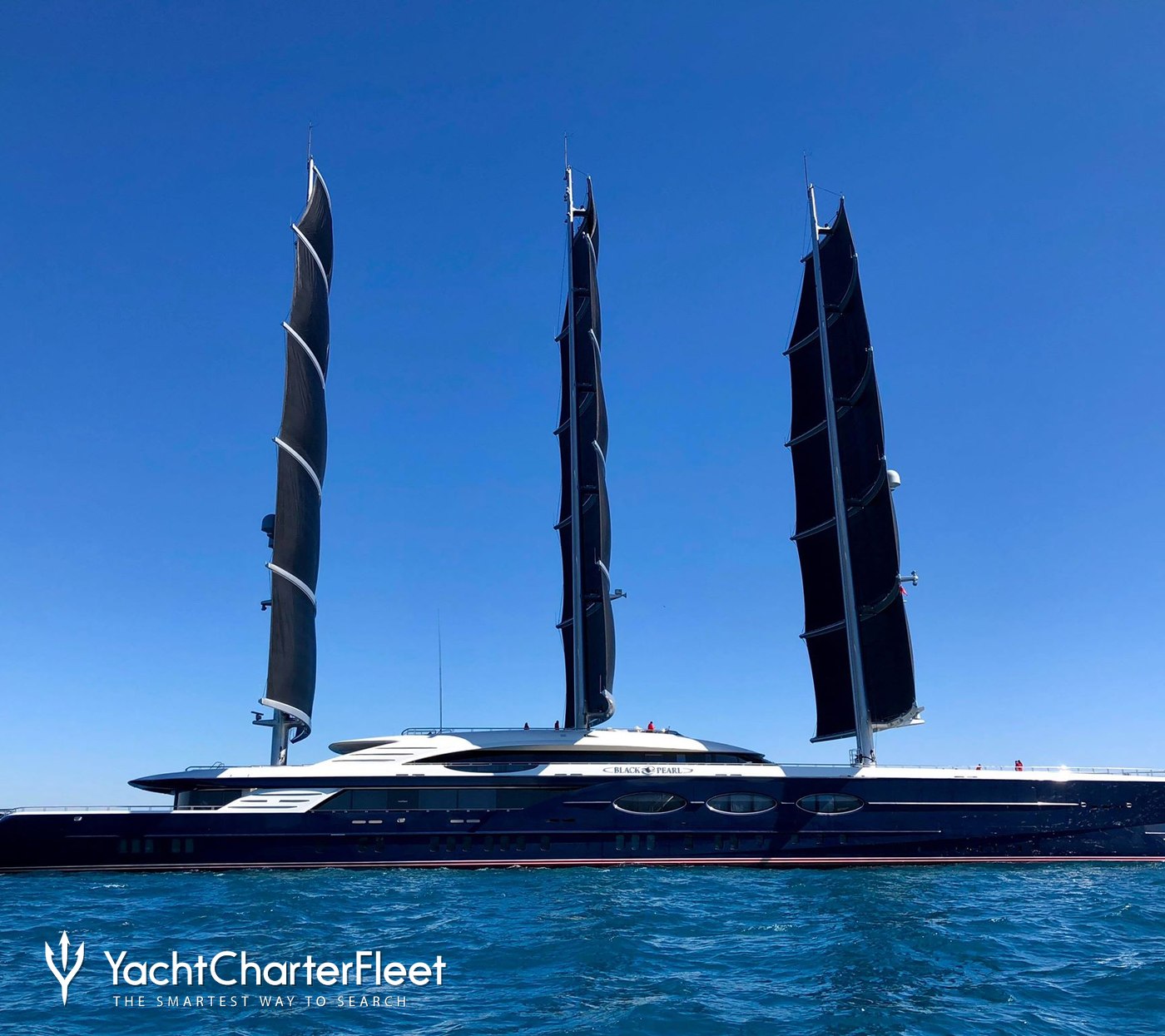 World’s largest sailing yacht ‘Black Pearl’ arrives in the ...