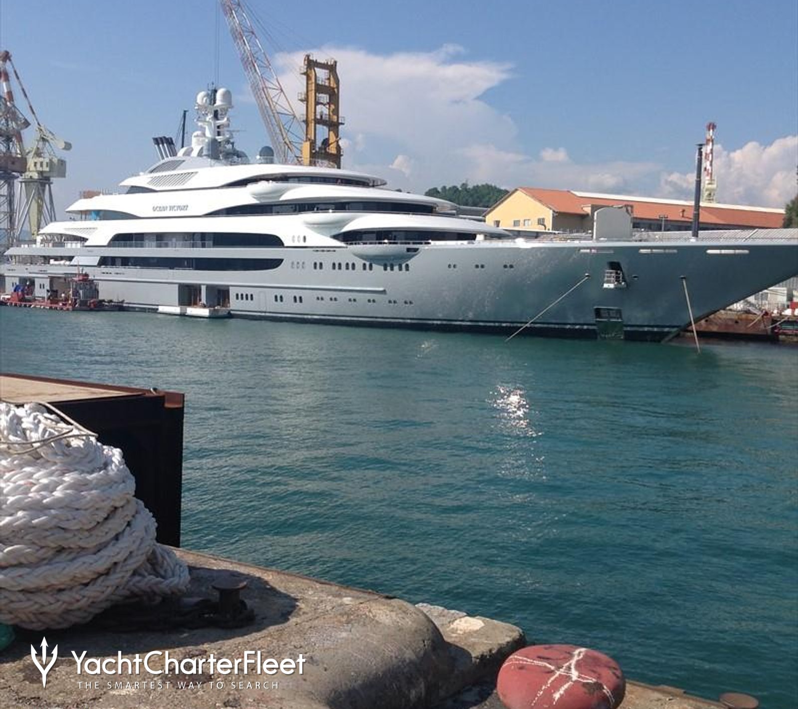 First Images of 140m Superyacht ‘Ocean Victory’ in Montenegro ...