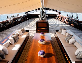 DUNIA BARU Yacht Photos - 51m Luxury Motor/Sailer Yacht for Charter