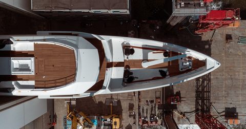 Fourth Amels 60 hull hits the water | YachtCharterFleet