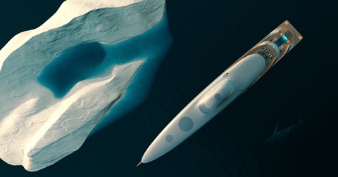 Inside AQUA: The 112m hydrogen-powered superyacht concept which emits ...